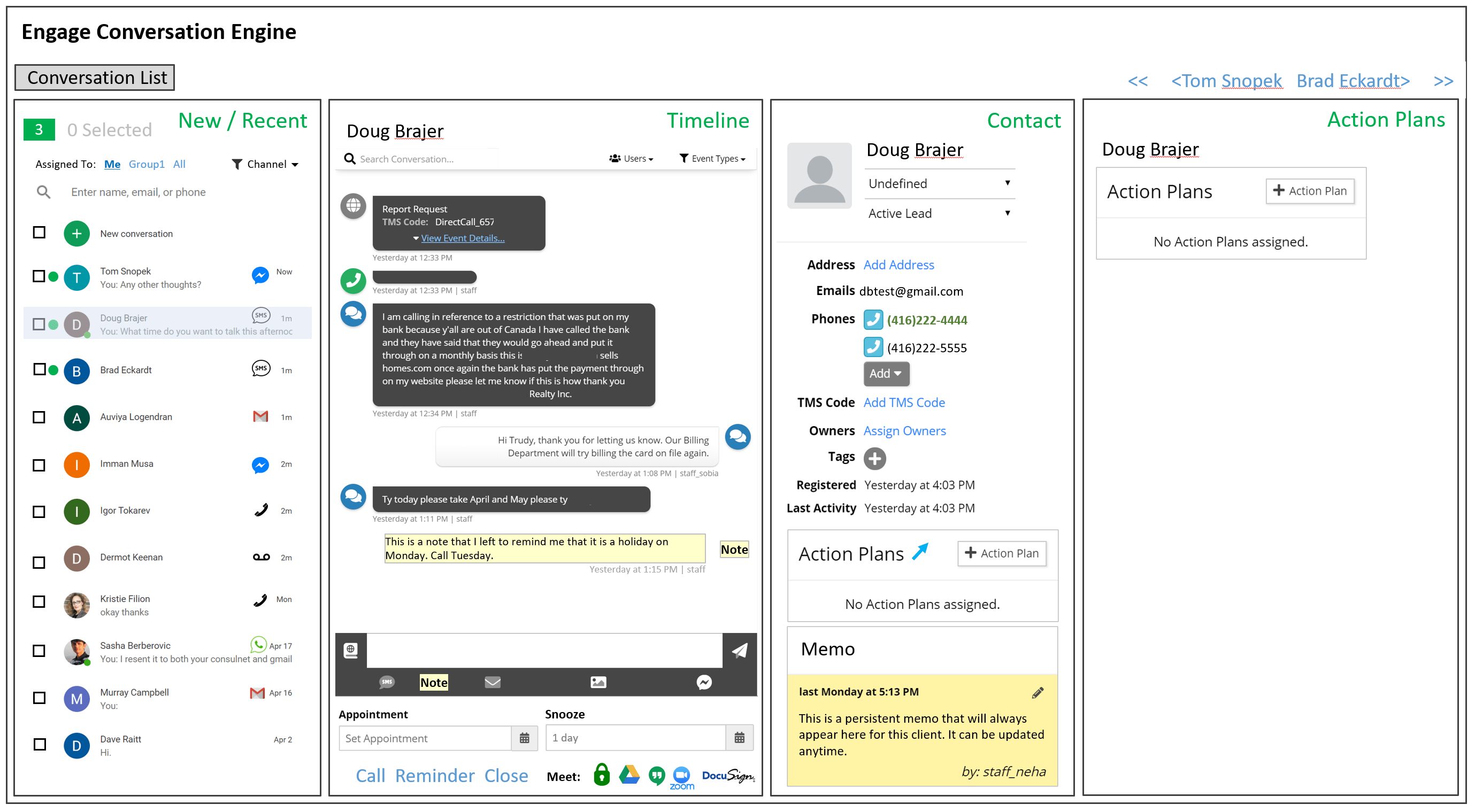 EngageCE Design - Engage Conversation Engine